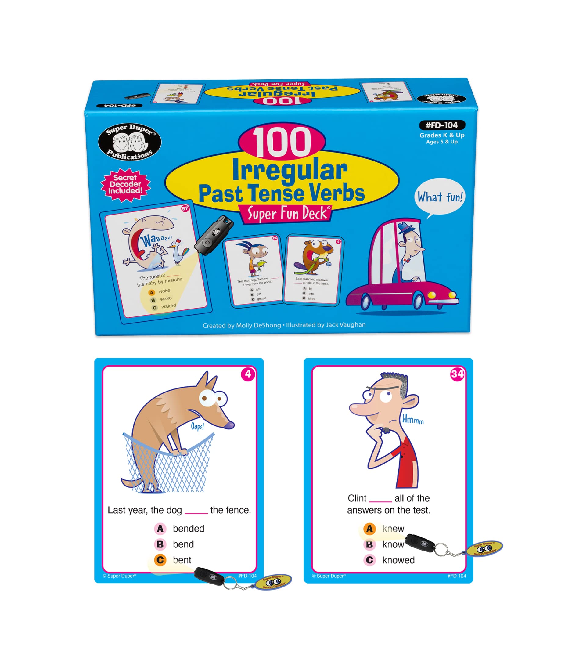 Buy 100 Irregular Past Tense Verbs Super Fun Deck Flash Cards - Super ...