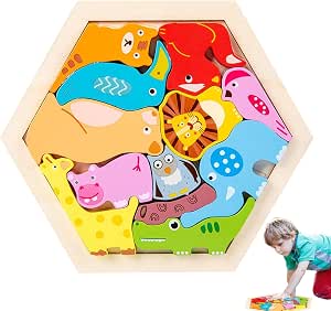 Amazon.co.jp: Sorting and Stacking Puzzle - Tree Farm Sea Animal ...