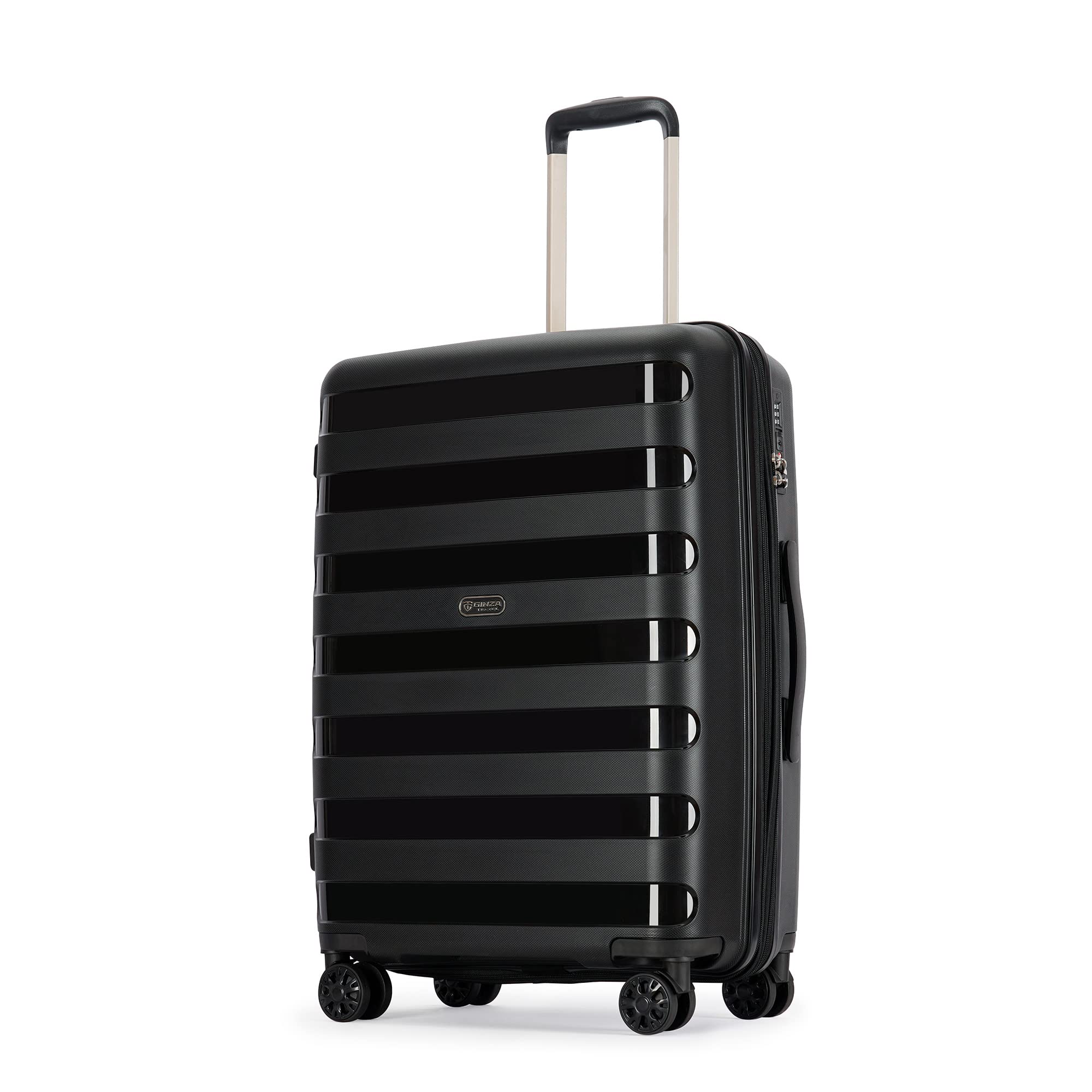 GinzaTravel Anti-scratch PP Material Hardside Spinner luggage, 28inch ...
