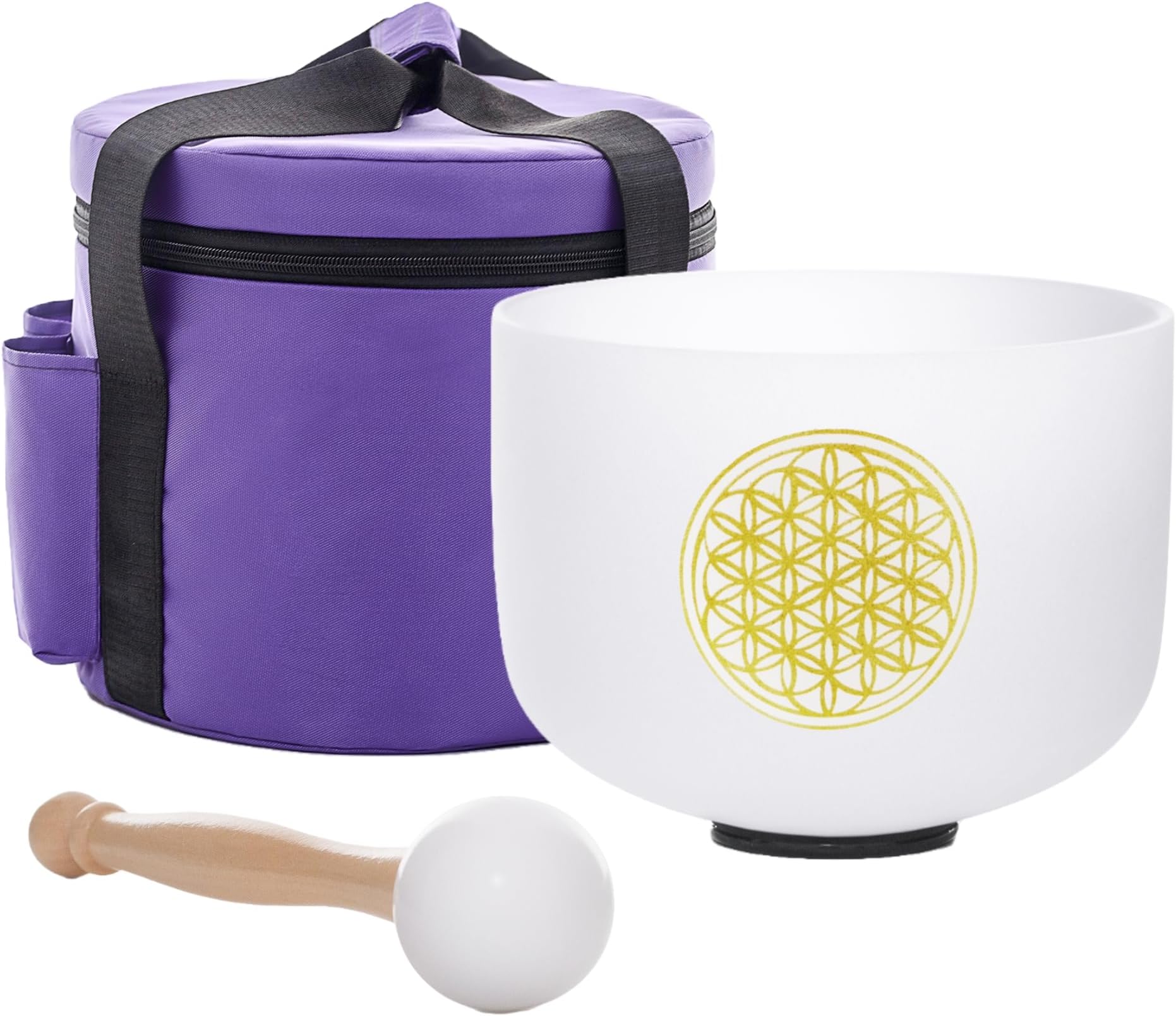 Amazon.com: TRAYAYA 528HZ 8 Inch C Note Flower of Life Crystal Singing ...