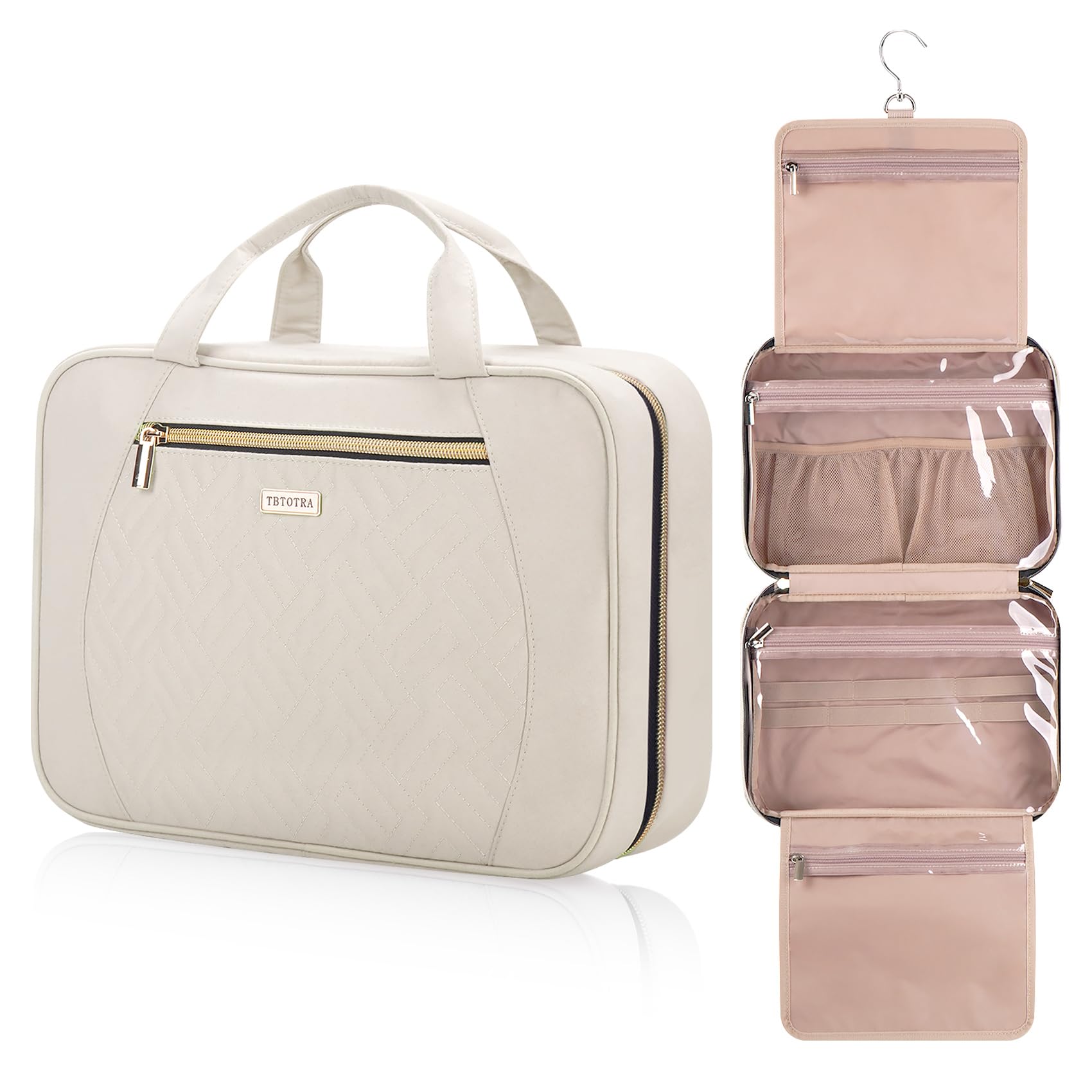 Amazon.com: TBTOTRA Travel Toiletry Bag for Women, Hanging Makeup Bag ...
