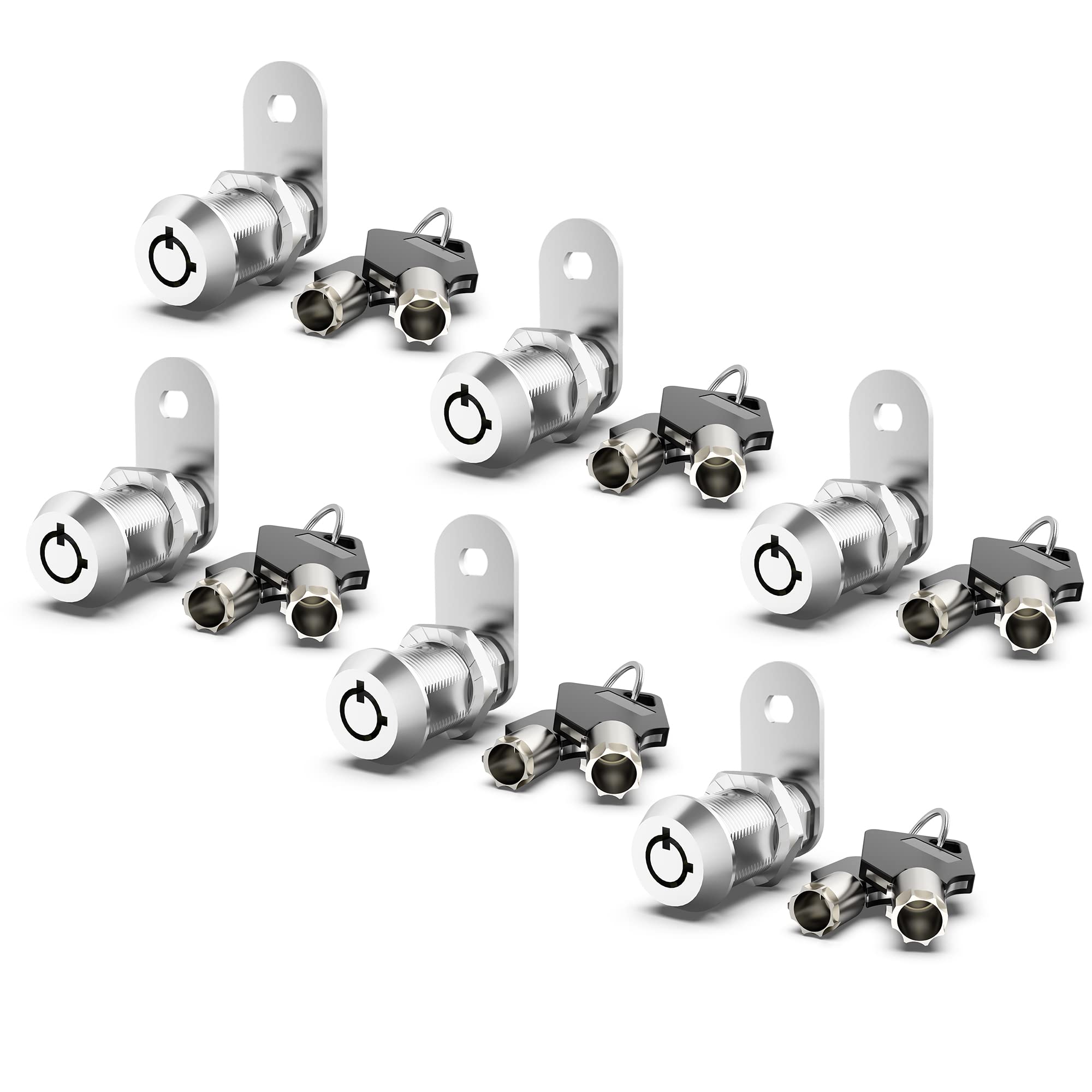 Snapklik.com : Hecfu 6 Pack Cabinet Locks