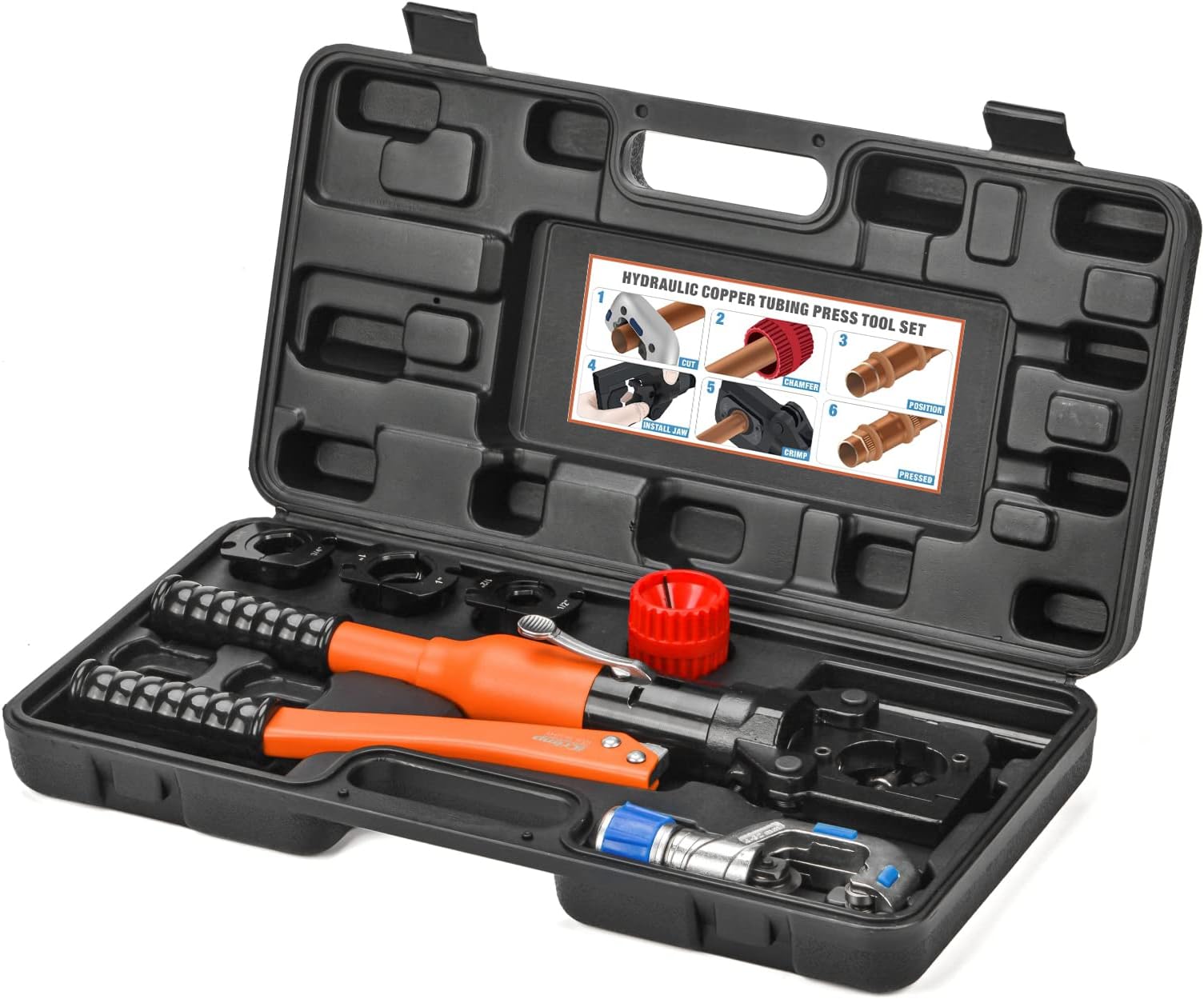 iCrimp Hydraulic Tubing Press Tool Kit - 1/2-in, 3/4-in, 1-in Propress ...