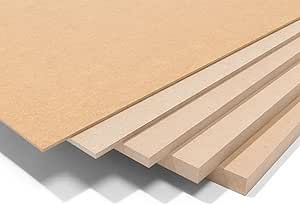 Highdecora MDF Board, Cut to Size, Standard Raw MDF Surface, Both Sides ...