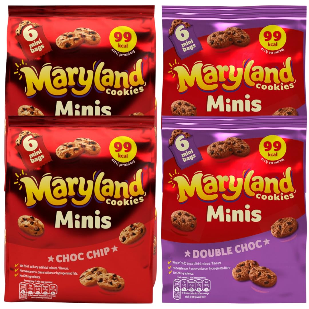 Buy Chocolate Cookies Bundle with Maryland Mini Cookie Choc Chip 6 Pack ...