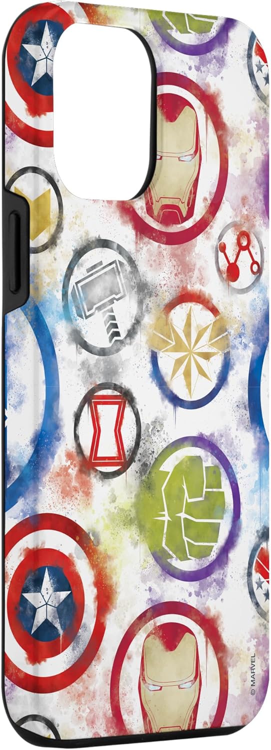 iPhone 12 Pro Max Marvel Avengers Super Hero Icons Color Bleed Case ...