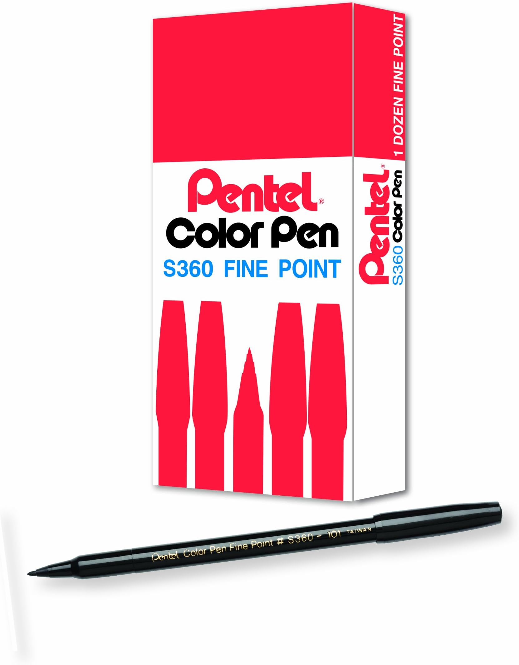 Amazon.com : Pentel S36036 Fine Point Color Pen Set, 36 Assorted Colors ...