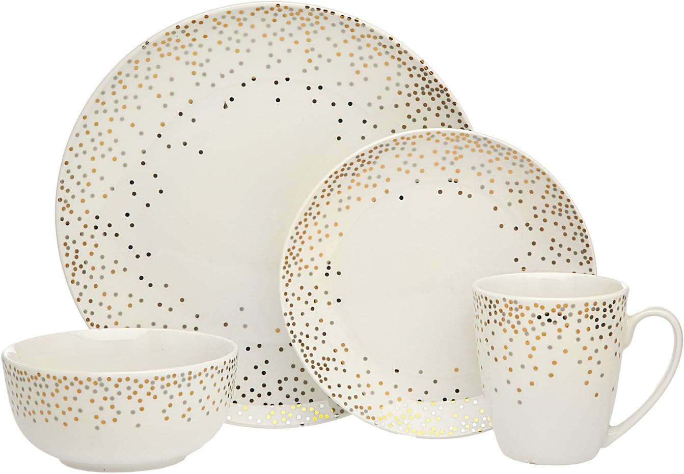 Amazon.com: Godinger Dinnerware Set, Dinner Plates, Salad Plates ...