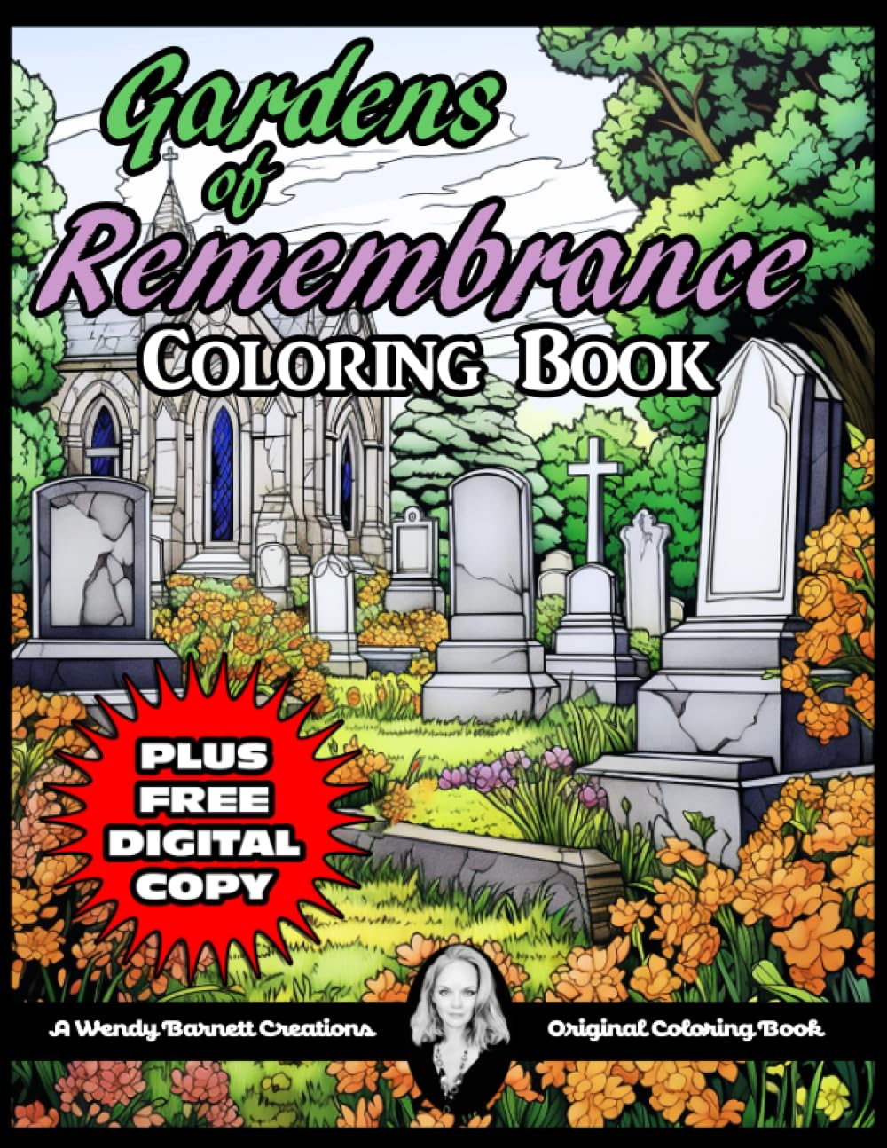 Amazon.com: Gardens of Remembrance: A Cemetery Coloring Book: Relaxing ...