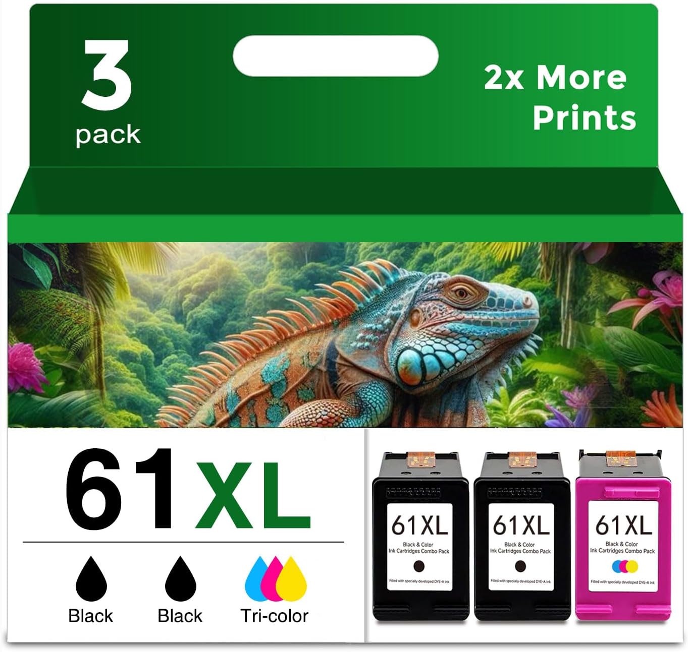 Amazon.com: Skyink 61XL Remanufactured Ink Cartridge Replacement for HP ...