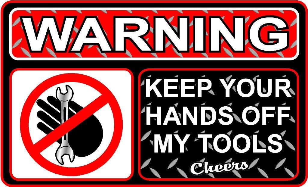 180X110MM Keep Hands Off My Tools - Printed Decal Sticker- Tool Box ...