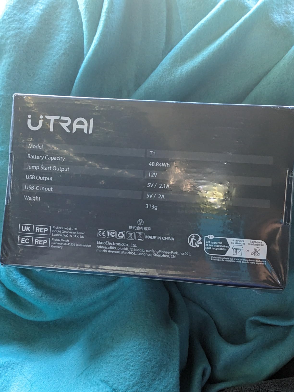 $9/mo - Finance UTRAI T1 Car Jump Starter, 13200mAh 1400A Peak Portable Jump Starter Battery ...