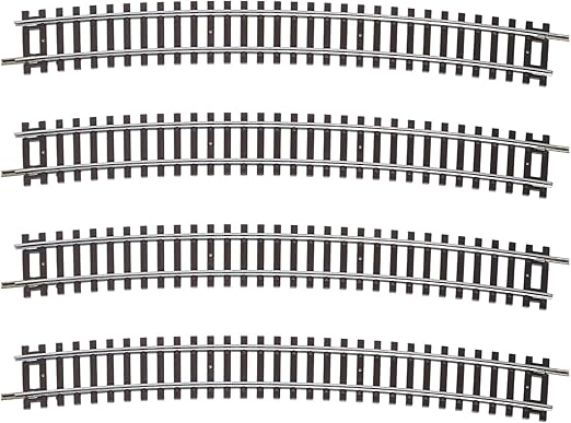Amazon.com: HO Scale R10 Curved Track 34.96" Radius (888mm) 15° Nickel ...