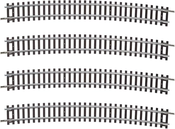 Amazon.com: HO Scale R10 Curved Track 34.96" Radius (888mm) 15° Nickel ...