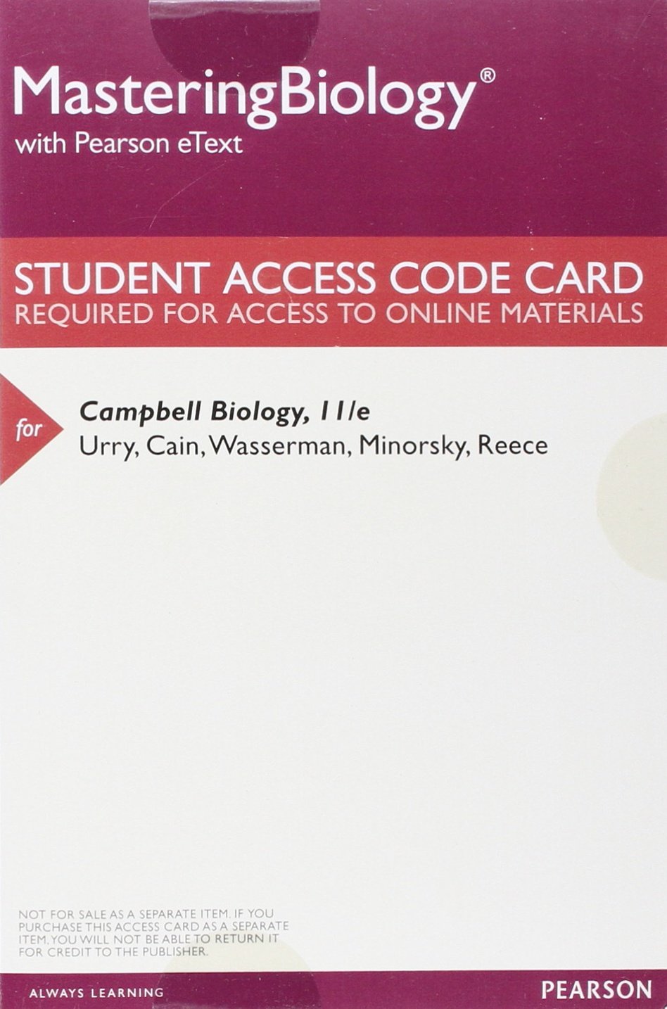 Amazon.com: MasteringBiology with Pearson eText - ValuePack Access Card ...