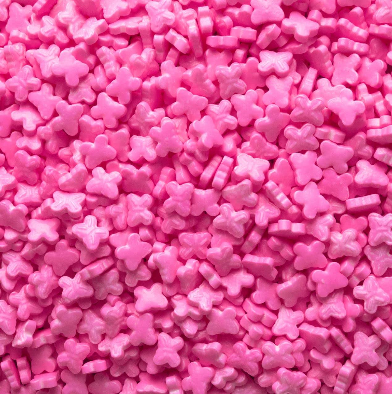 Amazon.com: Pink Butterflies - Edible Sprinkle Topping | great for ...