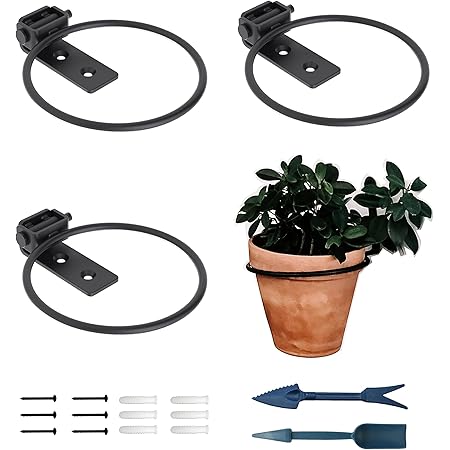 Amazon.com: 6 Pack 6 Inch Wall Flower Pot Holder Ring Plant Hanger ...