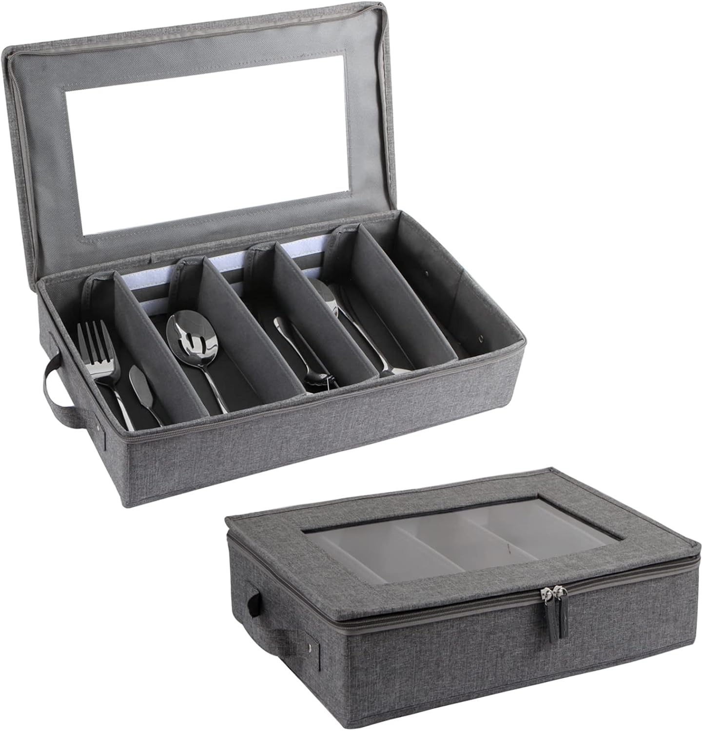 Amazon.com - Flatware Utensil Storage Case 2 Pack, Silverware Storage ...
