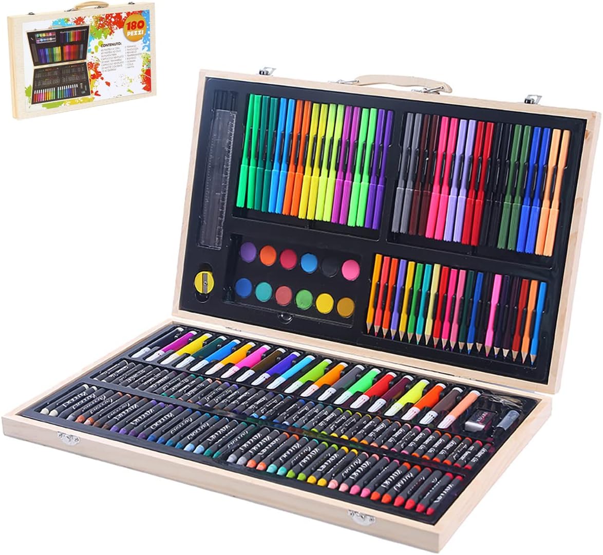 Art Set 180pcs Art Supplies Kit Artists Drawing Pen Set Sketching ...