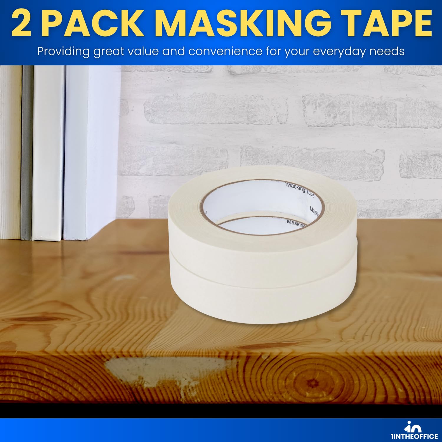 Snapklik.com : 1InTheOffice Masking Tape 1 Inch, General Purpose ...