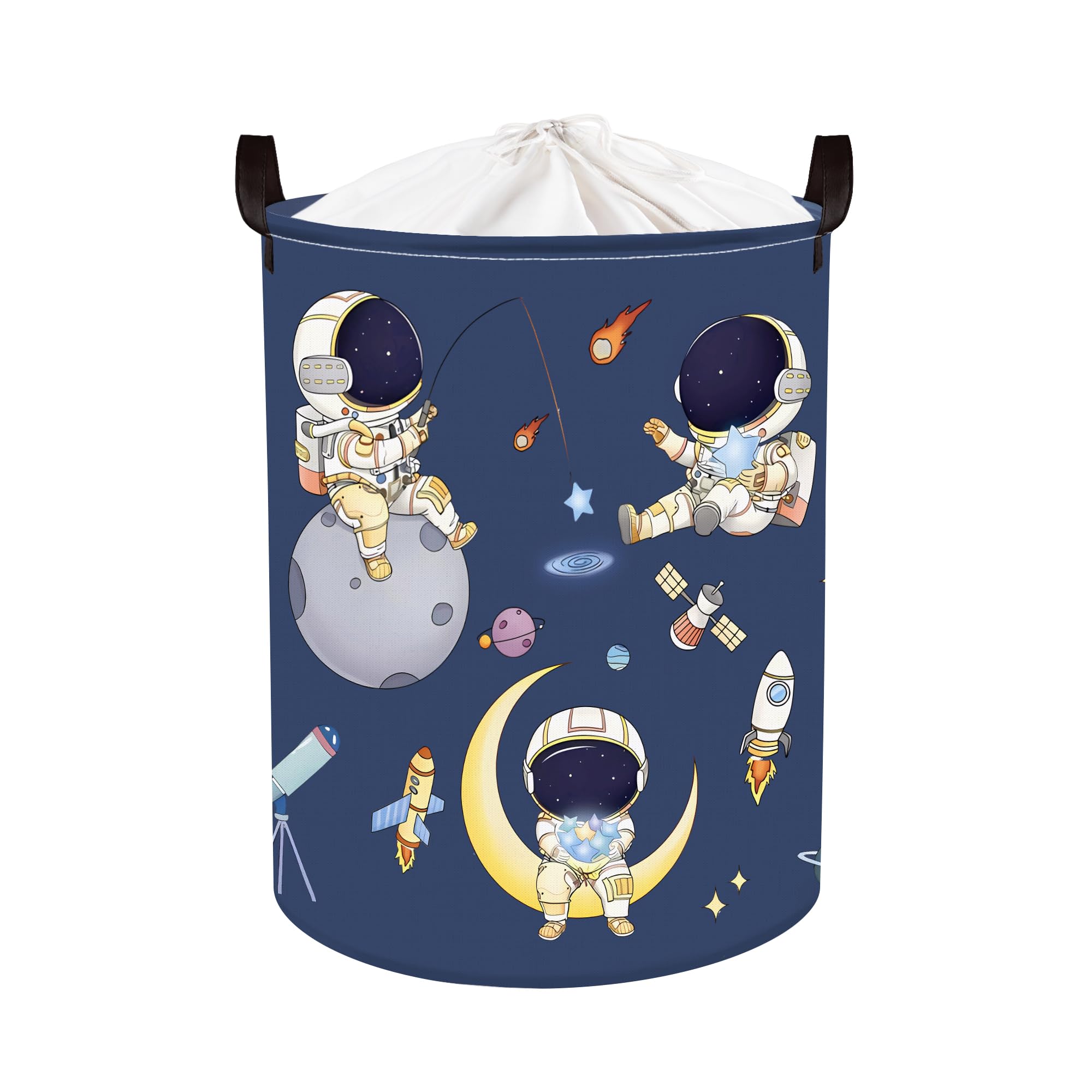 Amazon.com: Clastyle 45L Blue Space Astronaut Baby Laundry Basket ...