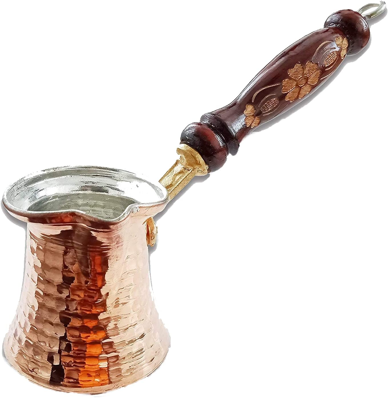 Amazon.com | Cezve Turkish Coffee Pot - Hammered Copper Turkish Ibrik ...