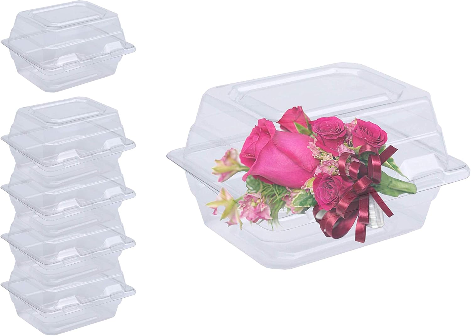 Amazon.com: Curtis Wagner Plastics CW-543 Clear Boutonniere Flower ...