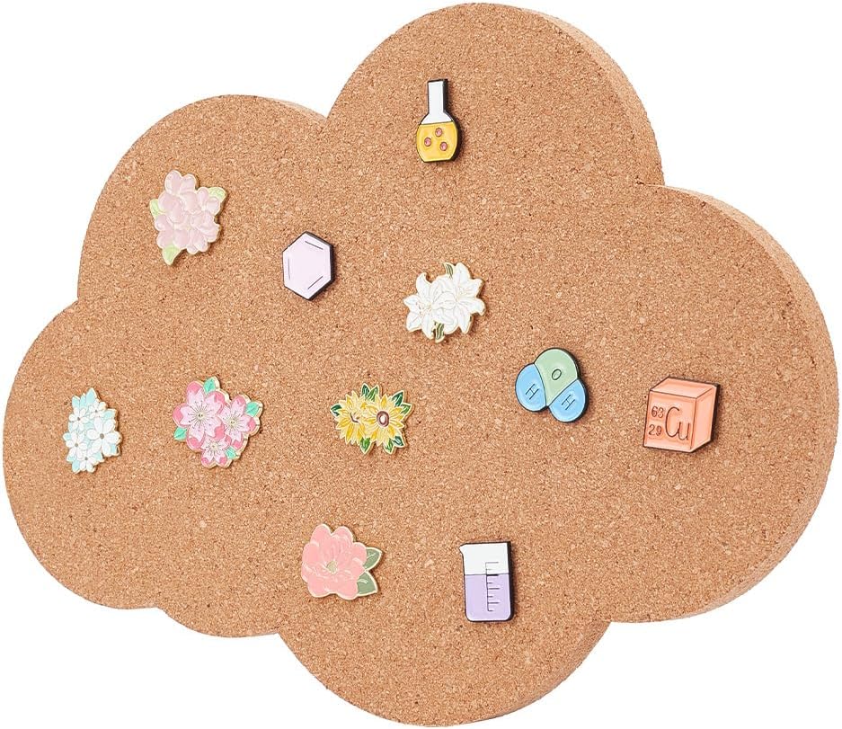 NBEADS Cloud Cork Pin Display Board, 1.2cm Thick Wooden Bulletin Board ...
