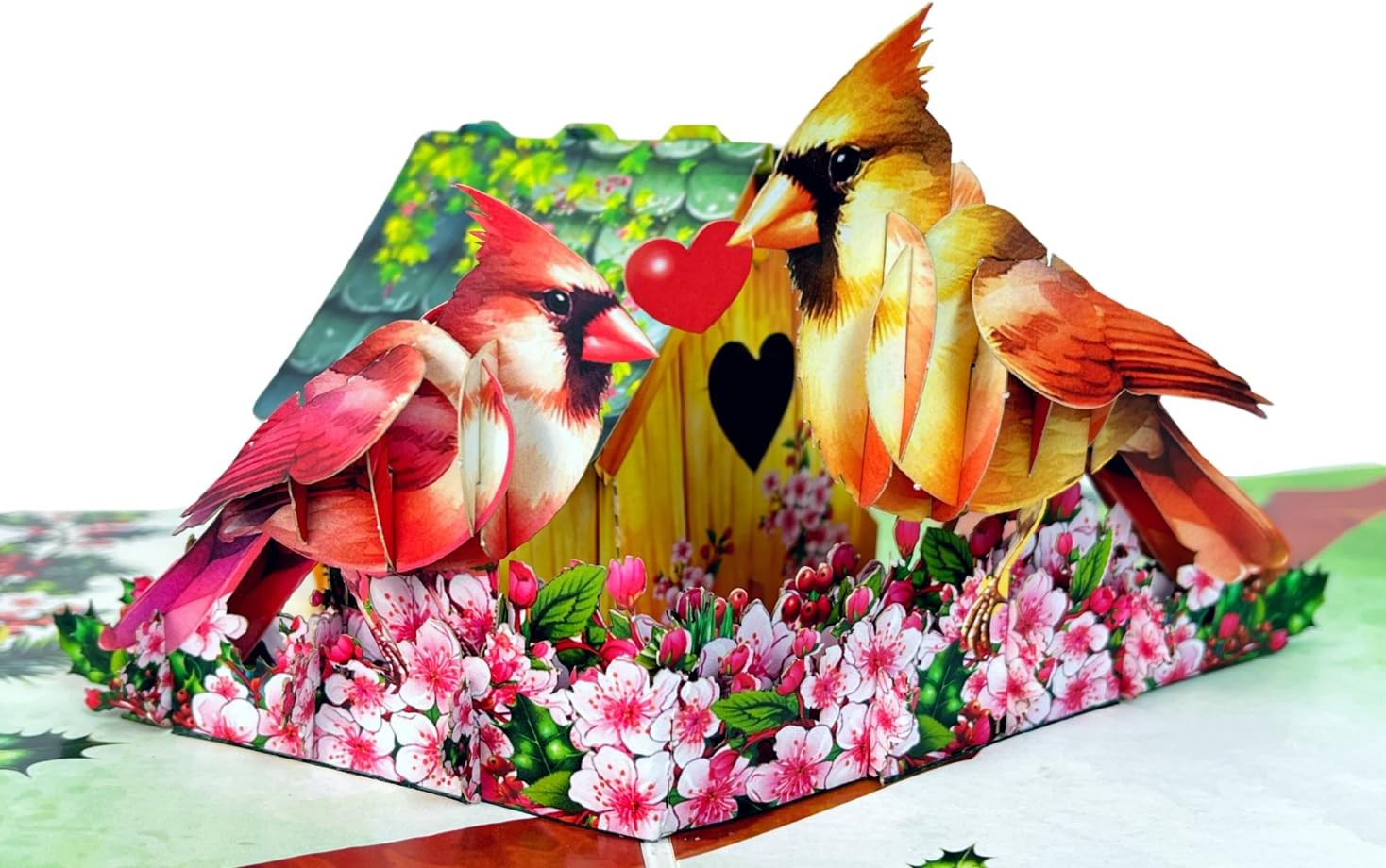 Amazon.com : iGifts And Cards Wings of Joy: Blossoming Red Cardinal ...