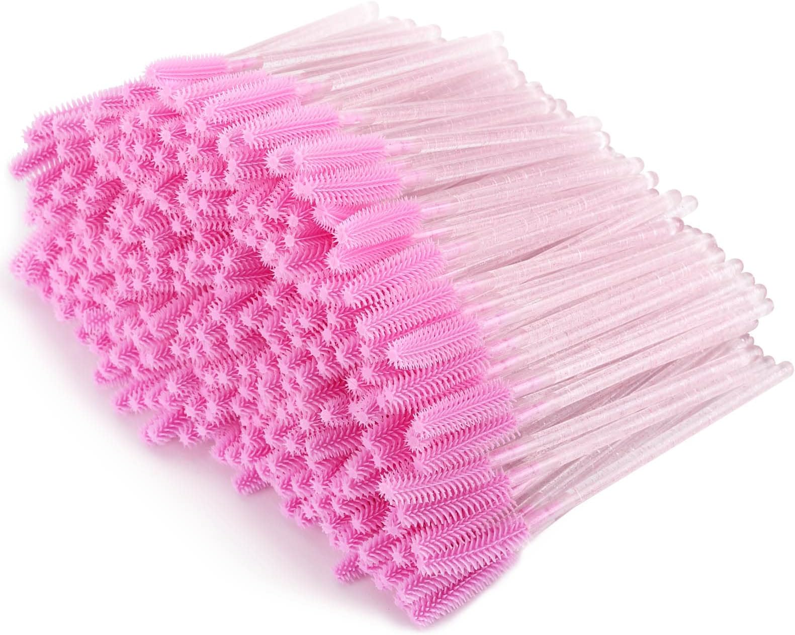 Amazon.com: Tbestmax 300 Pcs Silicone Pink Spoolies, Disposable Mascara ...