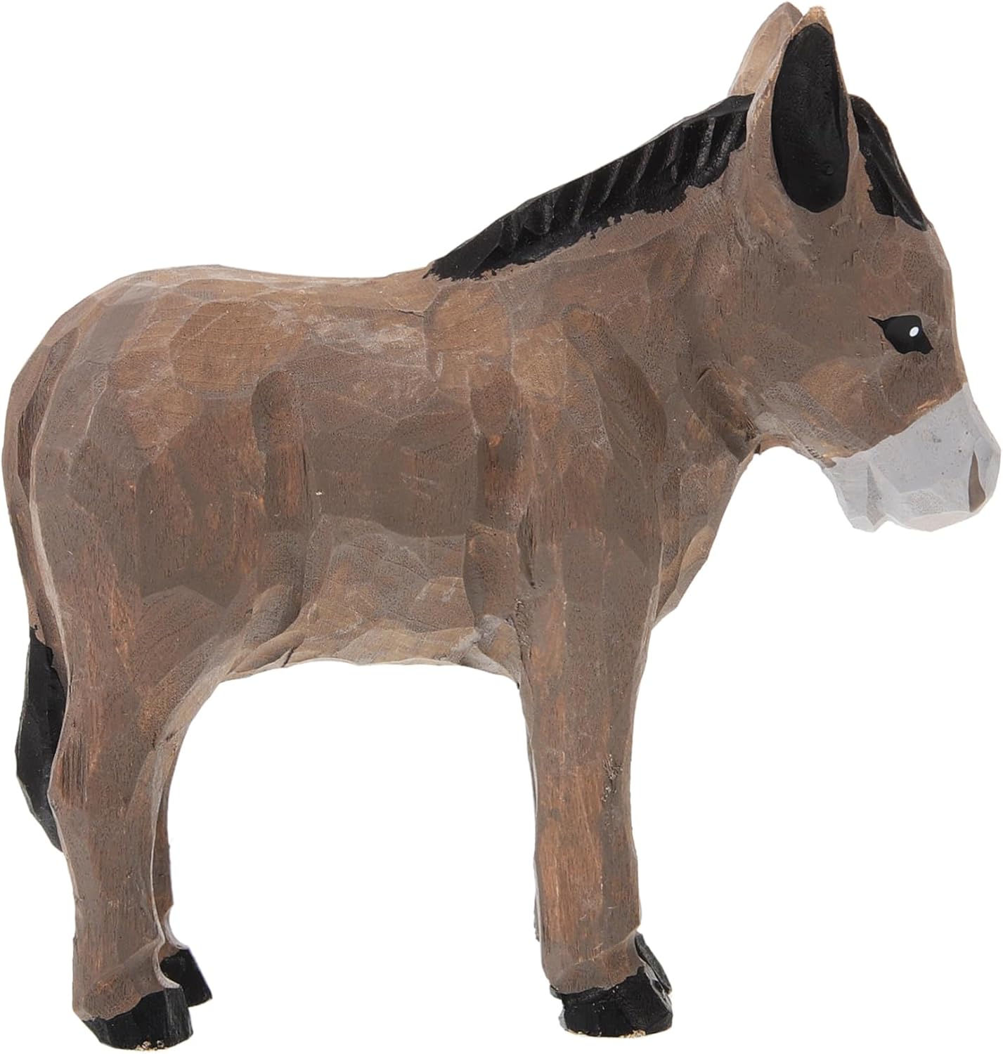 Amazon.com: FUNOMOCYA Wooden Donkey Ornaments Animal Donkey Decors ...