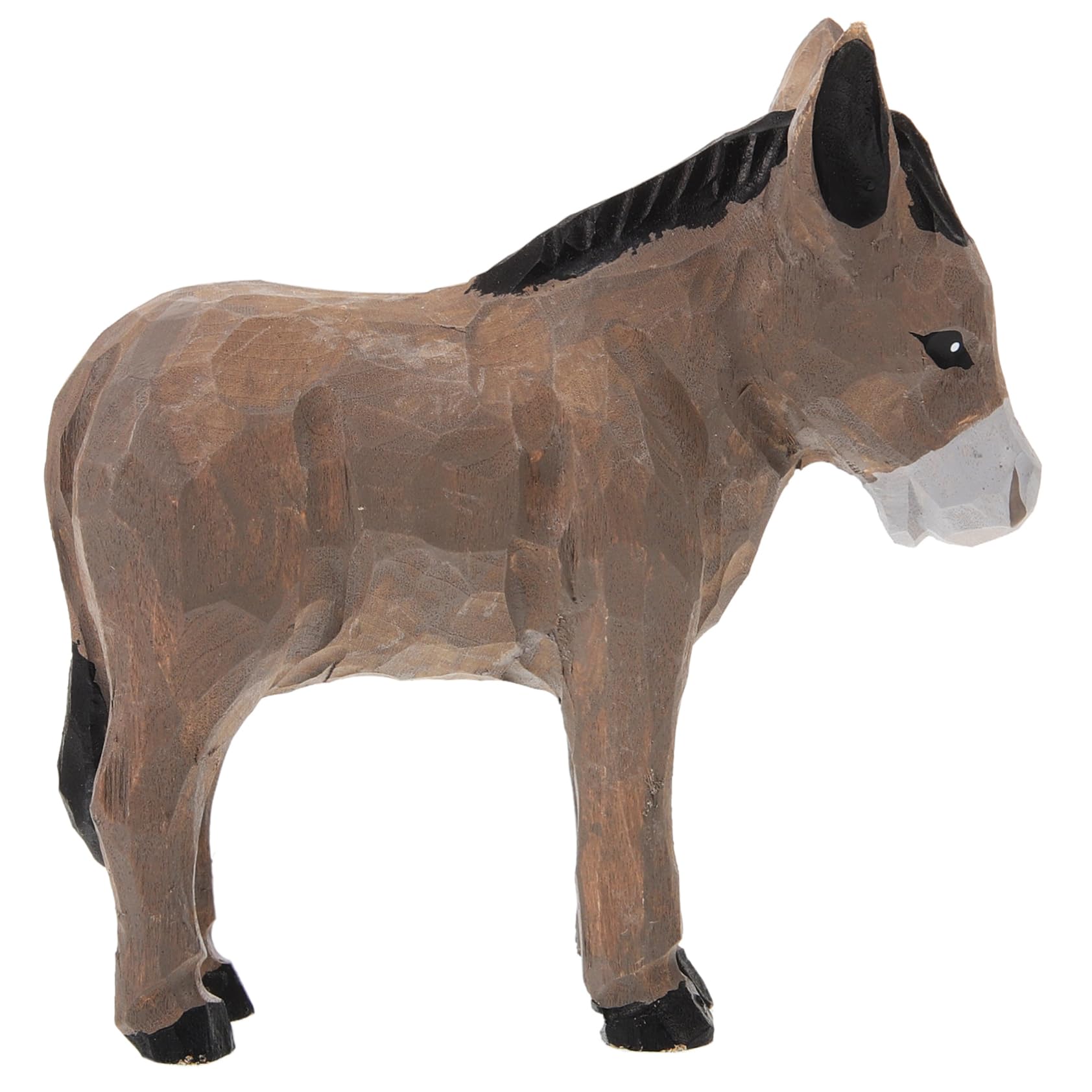 Amazon.com: FUNOMOCYA Wooden Donkey Ornaments Animal Donkey Decors ...
