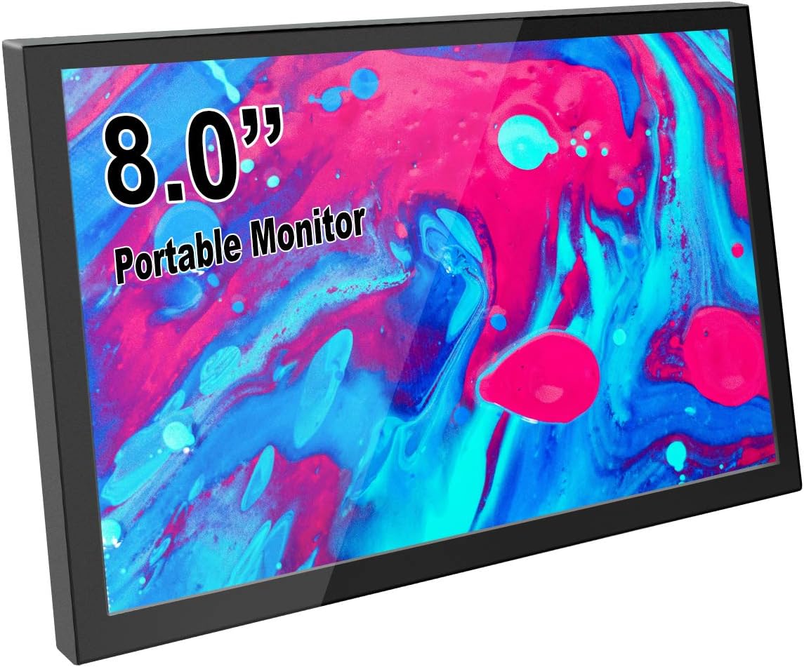 Amazon.com: ELECROW 8 Inch Portable Monitor Small HD Monitor 1280x800 ...