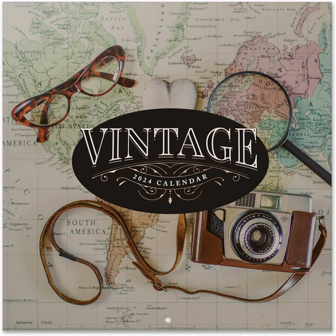 Grupo Erik - Calendrier Mural 2024 Vintage | Calendrier Mensuel 30 x 60 ...