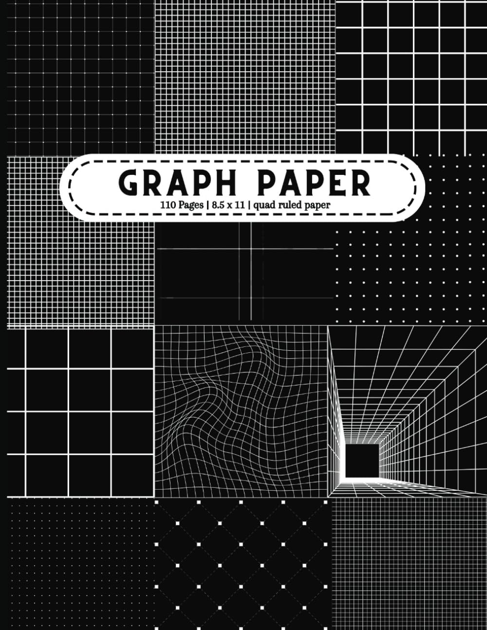 Graph Paper Composition Notebook | 8.5" x 11" Graph paper | 4x4 squares ...