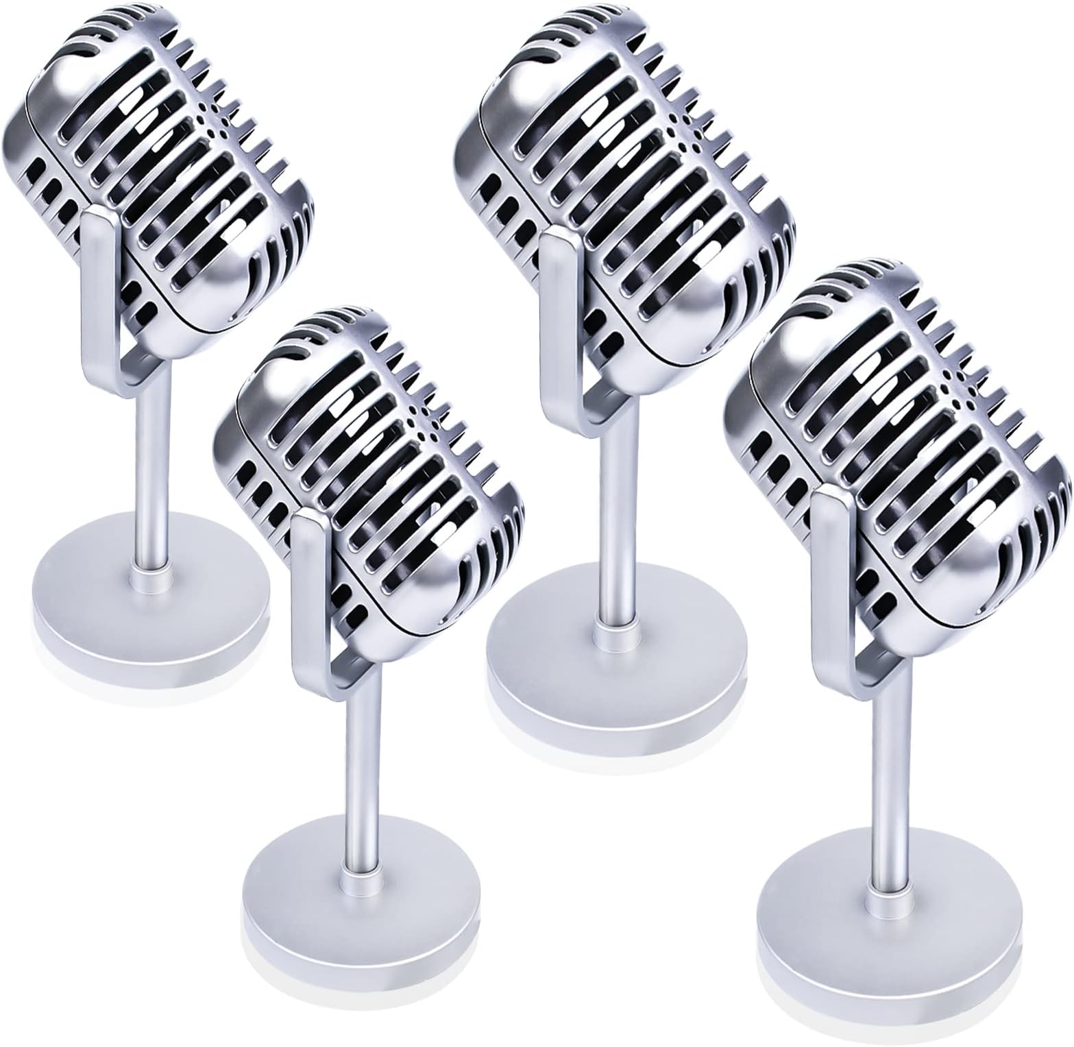 Amazon.com: Retro Microphone, 4 Pcs Vintage Microphone, Prop ...