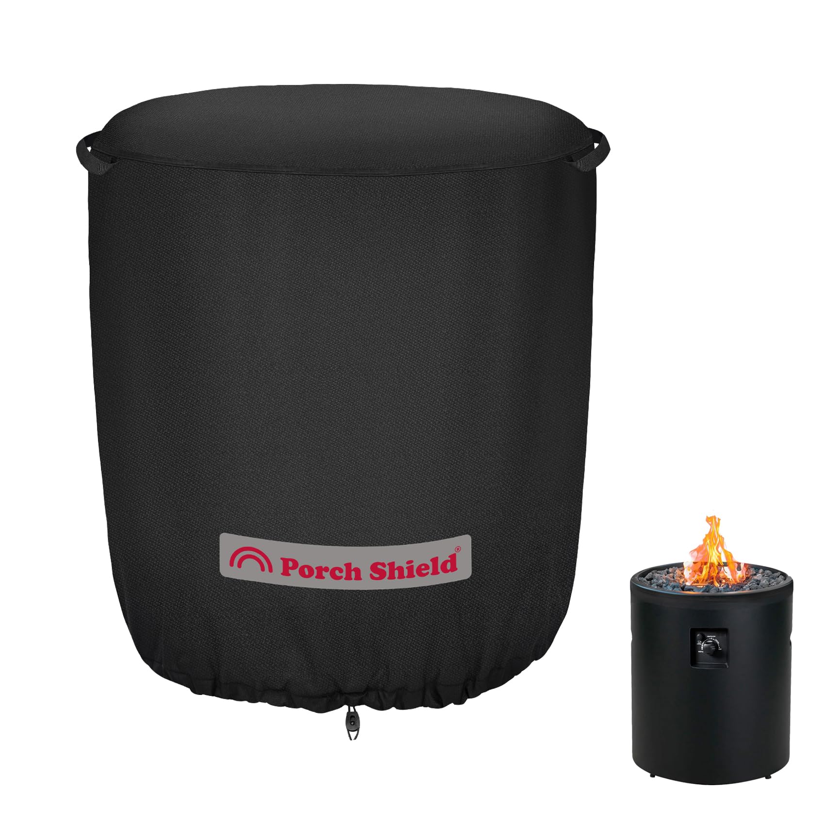 Snapklik.com : Fade Resistant Round Patio Fire Column Cover 24 Inch ...