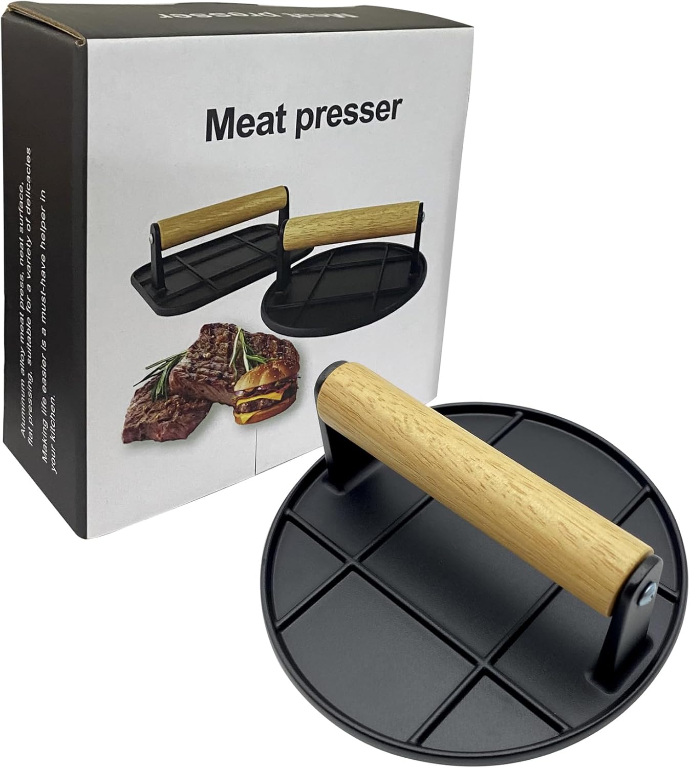 Amazon.com: BANKIE Kitchen Supplies Burger Meat Press, Round Meat Press ...