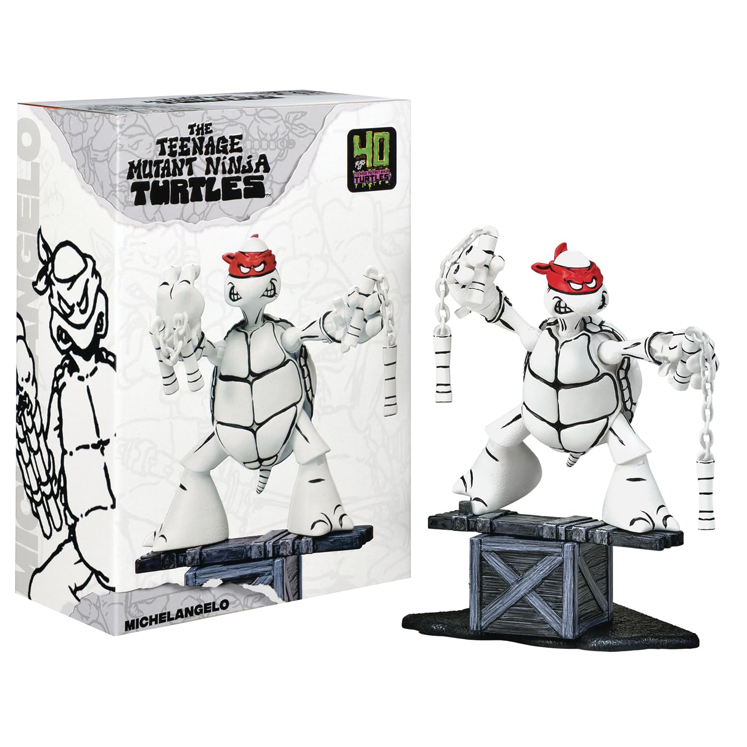 Amazon.com: Teenage Mutant Ninja Turtles: Michelangelo (Black and White ...