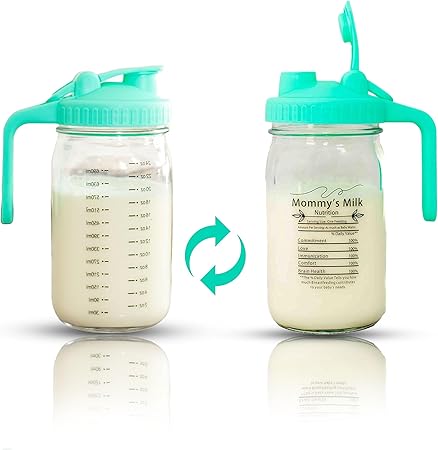Amazon.com: Breast Milk Pitcher for Breastmilk - 32oz Glass Leakproof ...