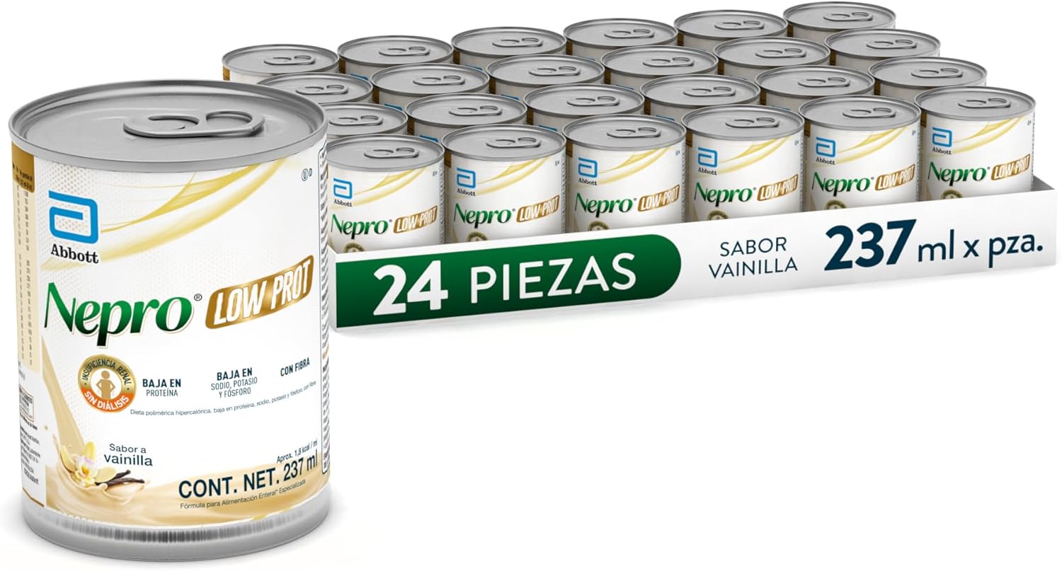 Nepro Low Prot - Caja con 24 piezas de 237ml, Sabor Vainilla, Ideal ...
