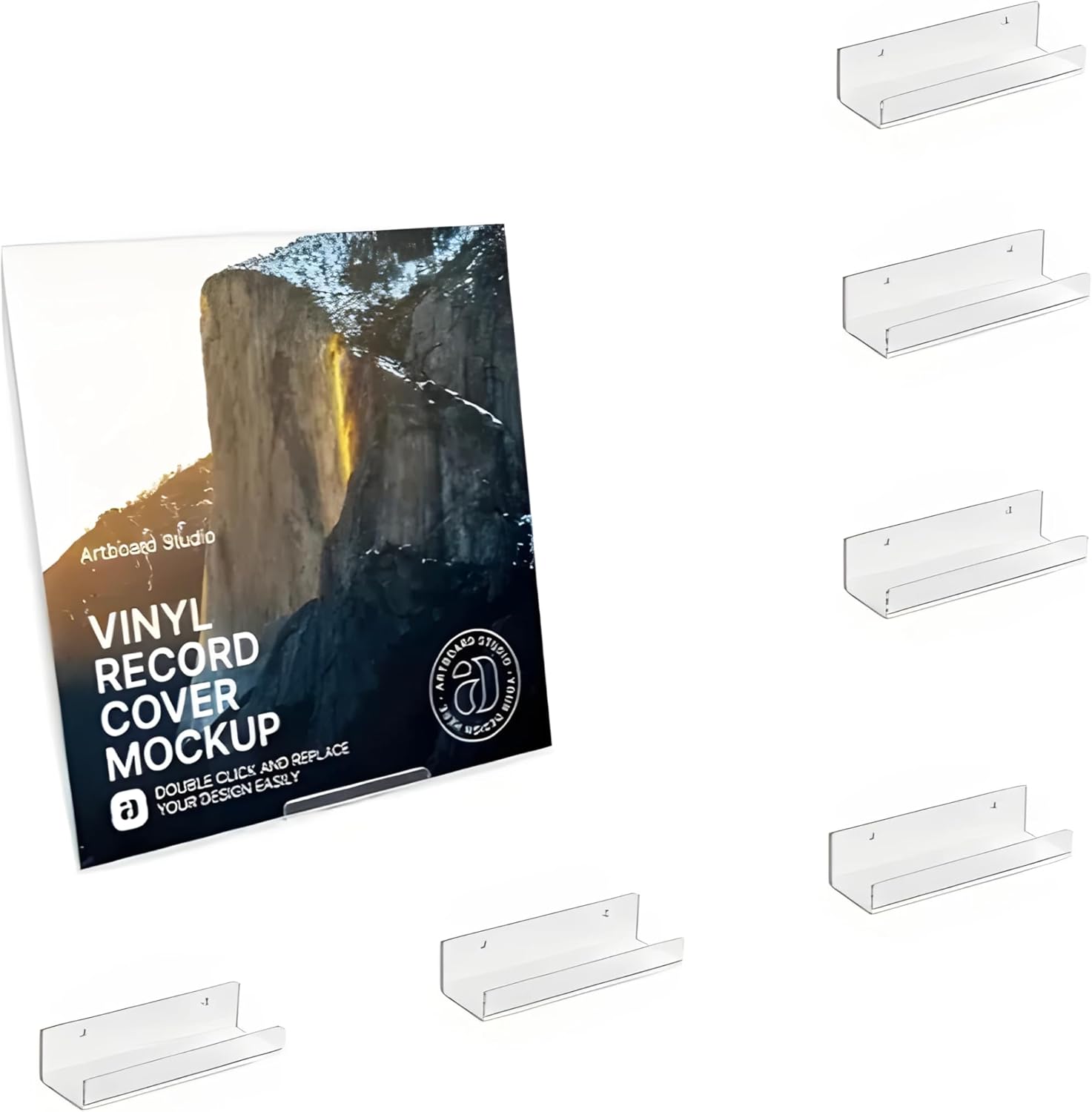 Amazon.com: kuchuluka 5 Pack Vinyl Record Holder, Vinyl Record Rack ...