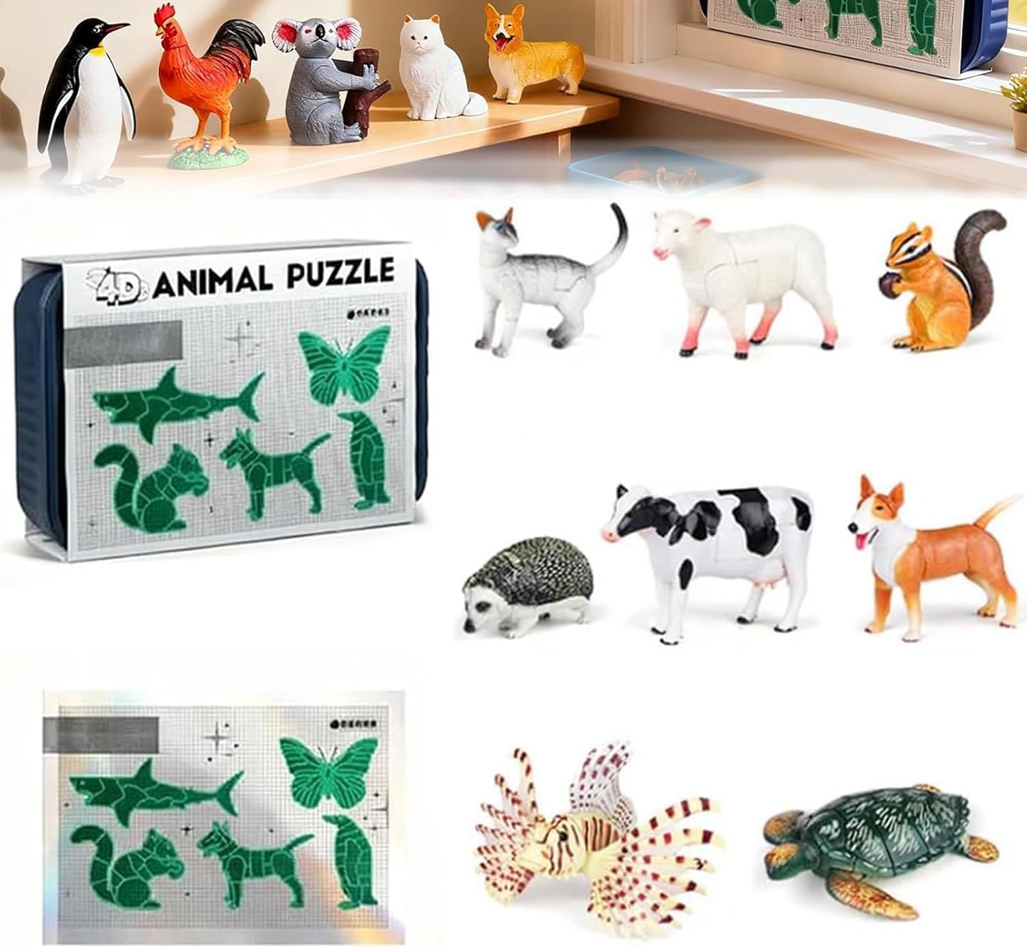 Amazon.com: Insect & Animal Slot-Assembly Toys,Realistic DIY 3D Plastic ...