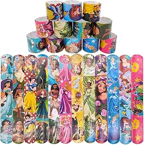 OCDSLYGB Princess Slap Band, 24pcs Slap Bracelets Super Slap Wrist ...