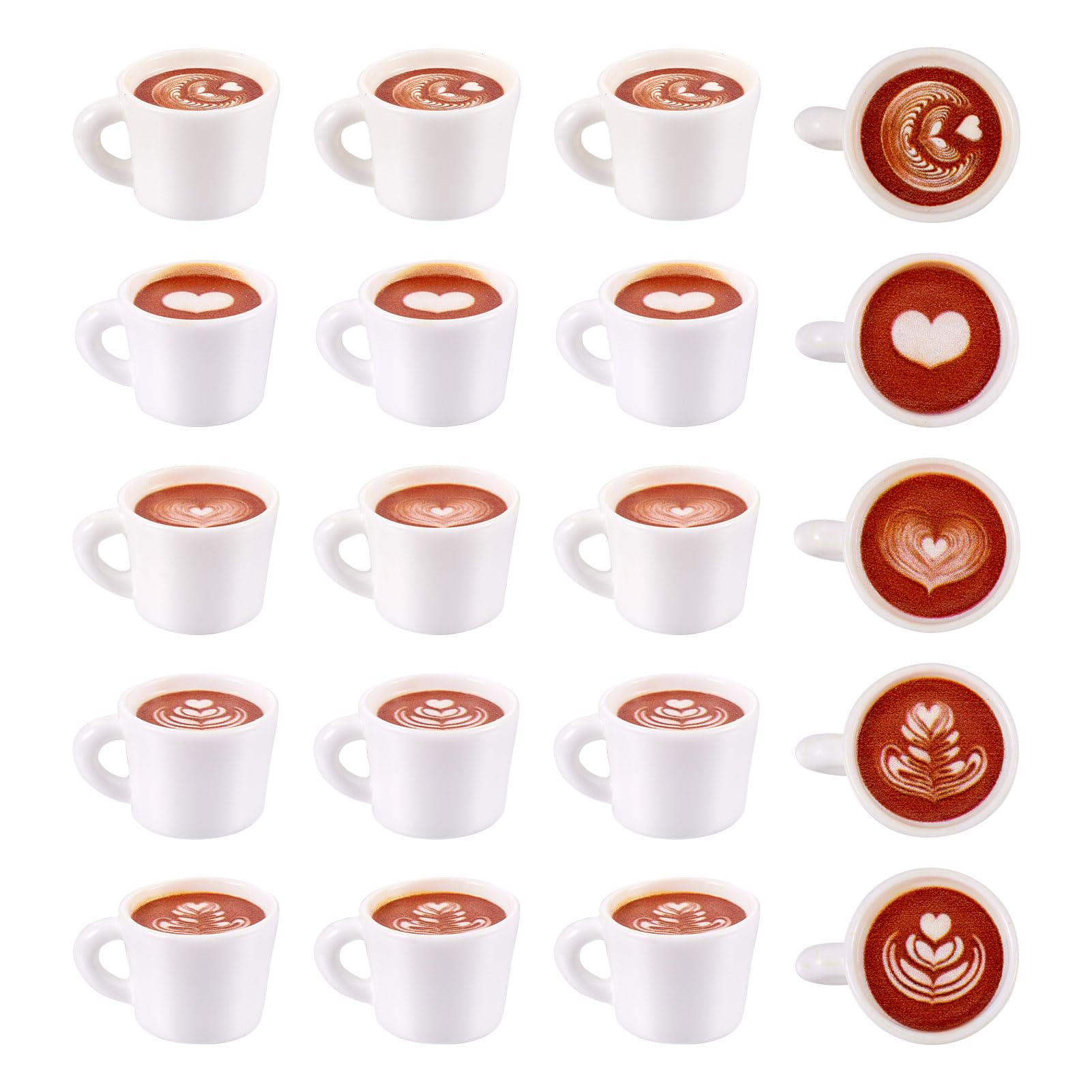 Amazon.com: Magibeads 20Pcs Resin Mini Coffee Cups Miniature Kitchen ...