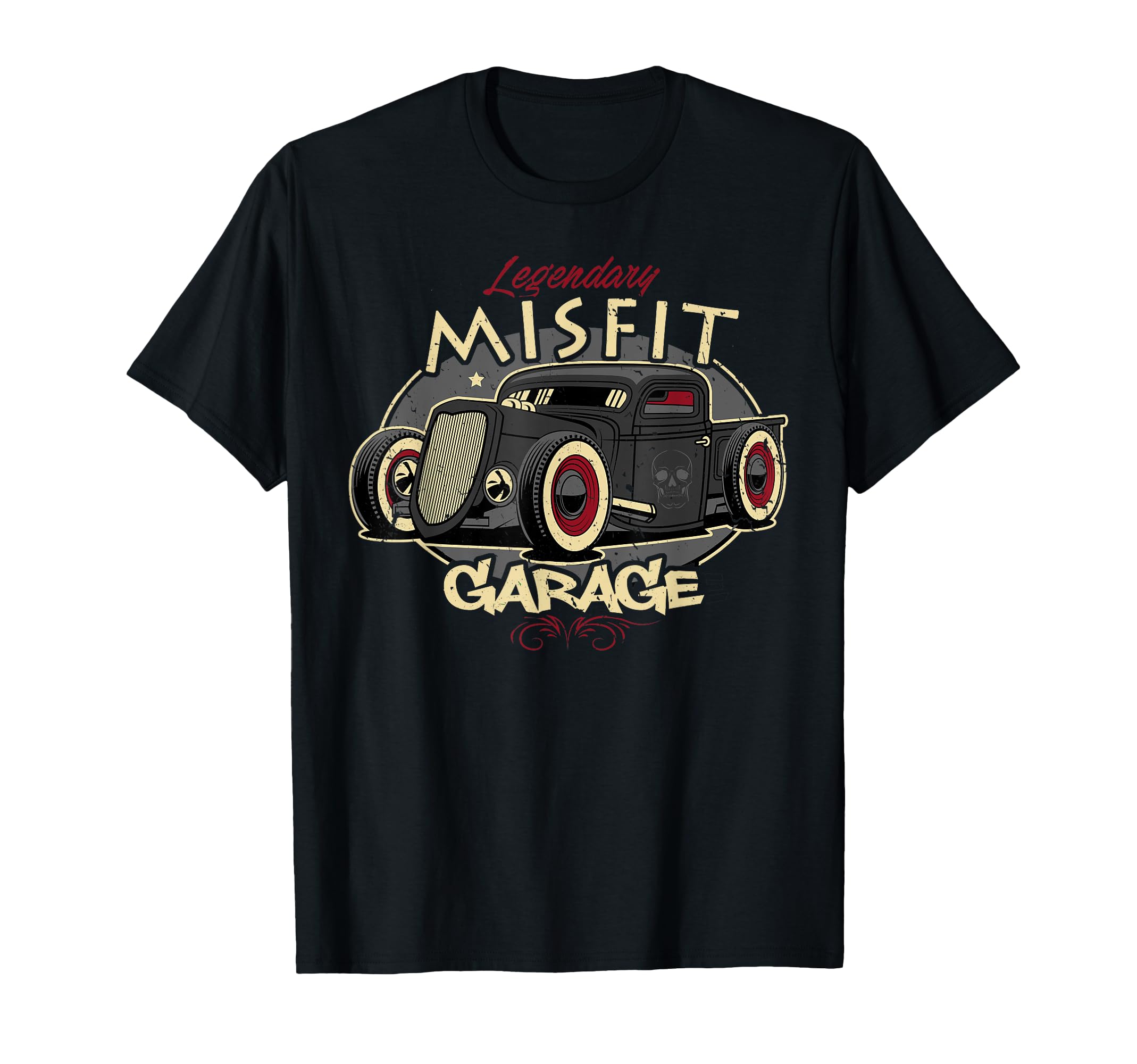 Amazon.com: Rat Rod Shirt. Misfit Garage hotrod ratrod tee T-Shirt ...