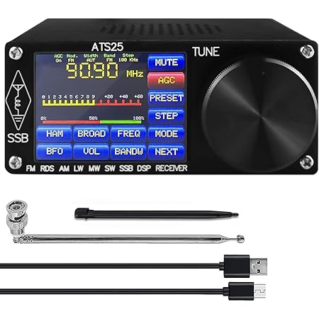 Amazon.com: Upgrade 5.2a Version Si4732 ATS-25 All Band Radio Receiver ...
