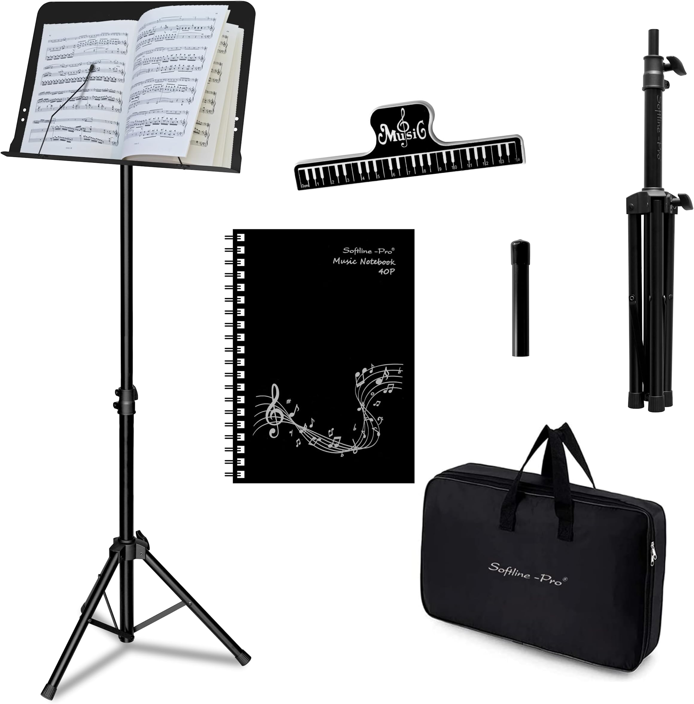 HEAVY NOTATION STAND WITH FULL HEIGHT : Amazon.in: Musical Instruments
