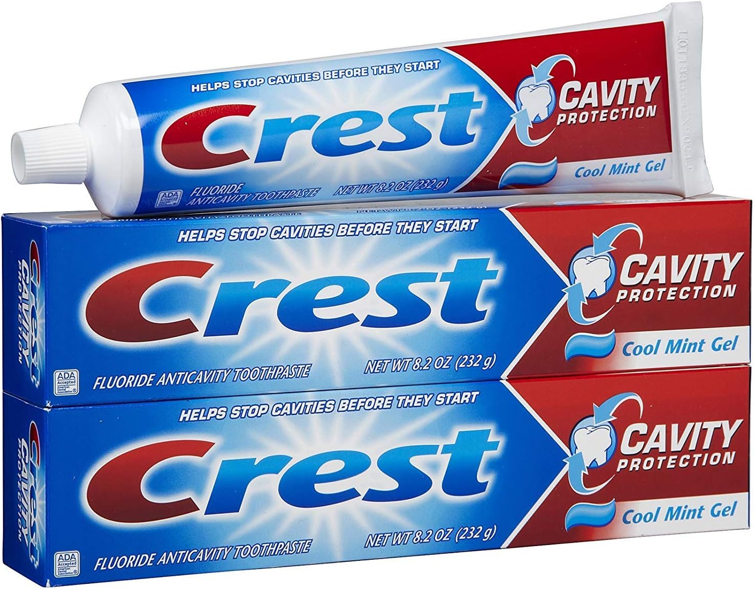 Amazon.com: Crest Cavity Protection Gel Toothpaste - 8.2 oz - 2 pk ...