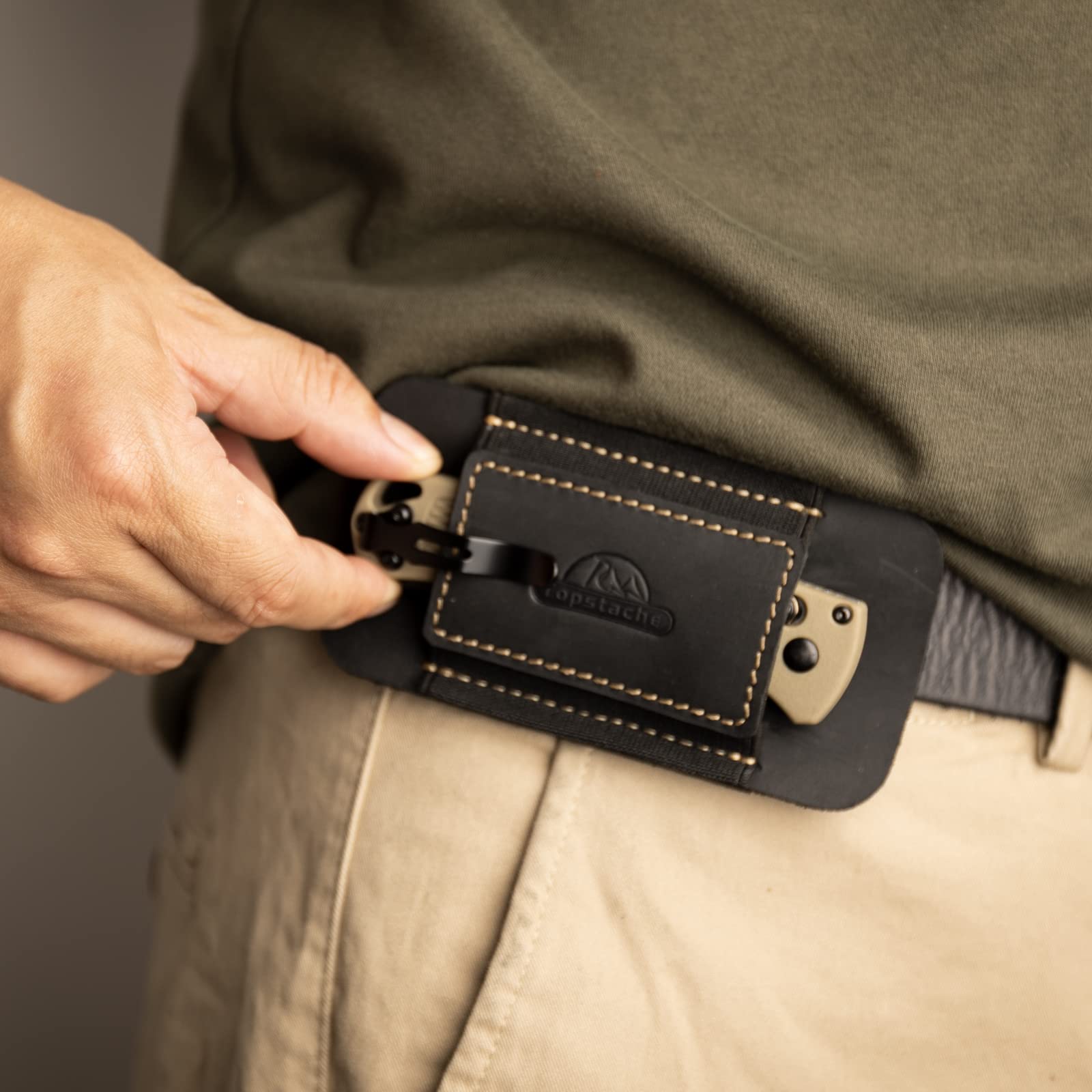 Snapklik.com : Topstache Horizontal Carry Leather Sheath For Belt ...